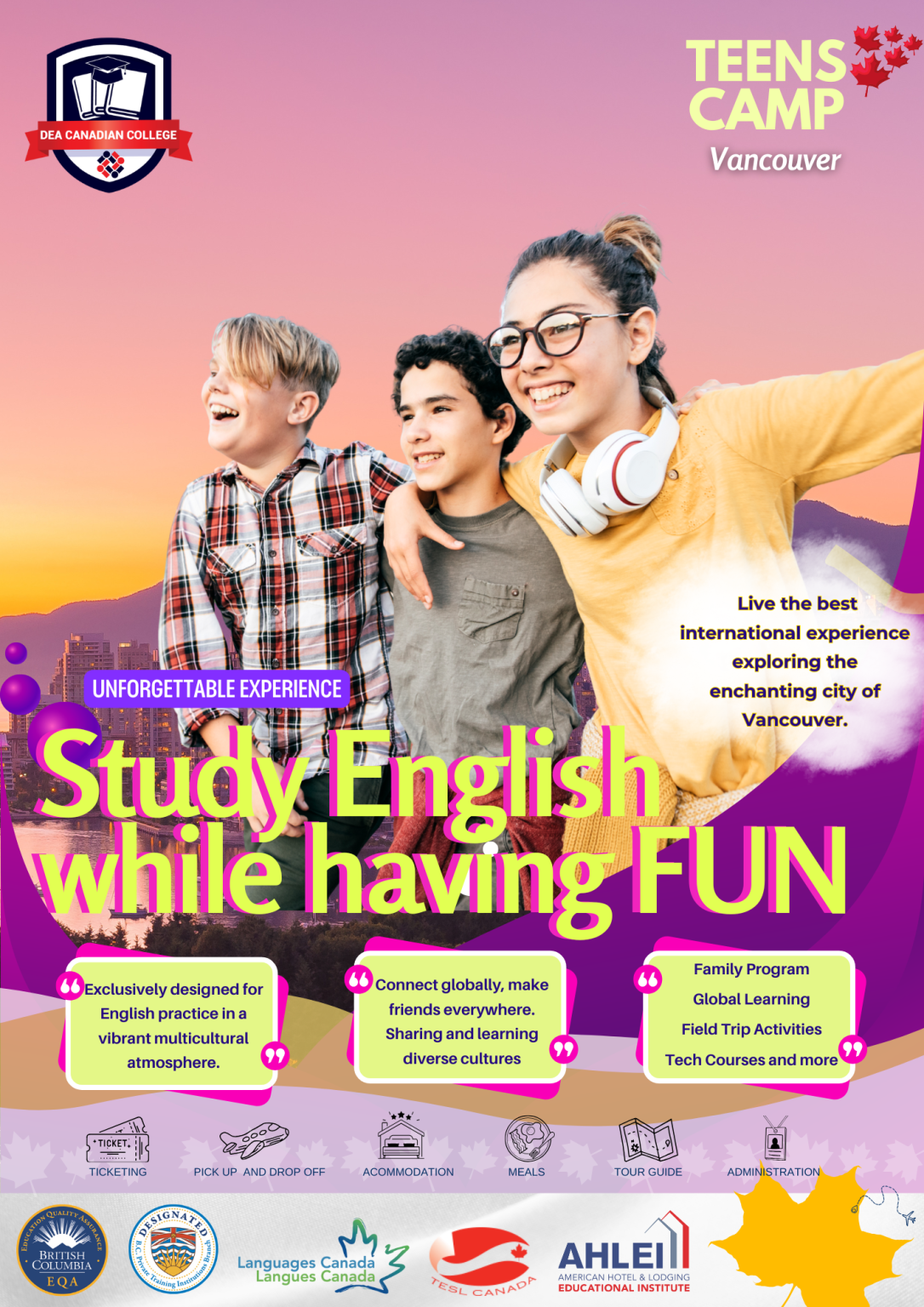 Summer Camp (ESL+TECH Classes) - DEA